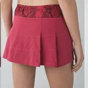 lululemon athletica | Skirts | Lululemon Pace Rival Skirt In Cranberry ...